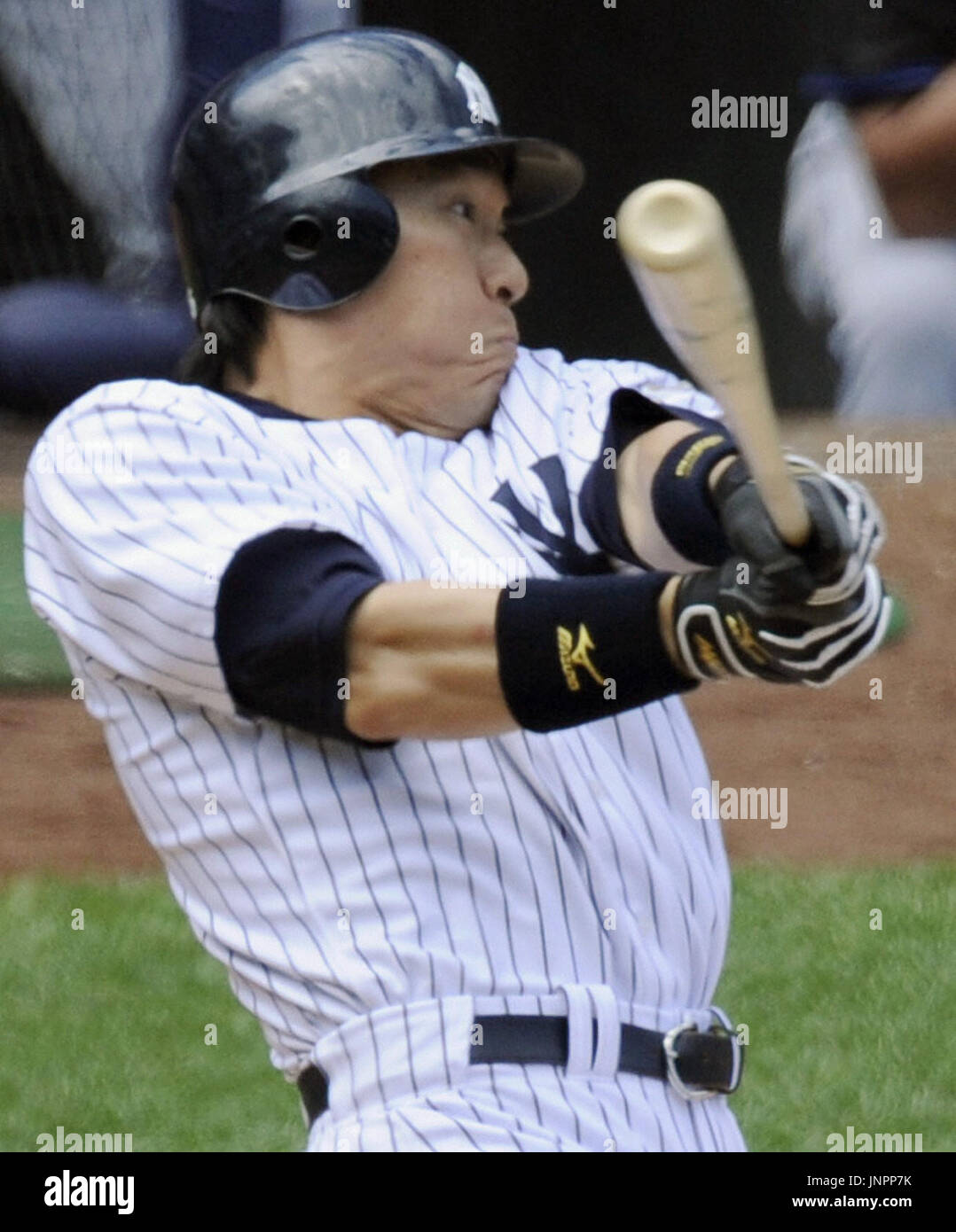 NEW YORK, the United States - New York Yankees designated hitter Hideki ...