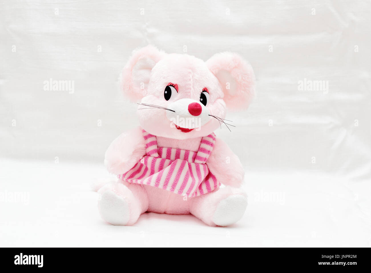 Soft baby toy cute mouse isolated on white background Stock Photo - Alamy