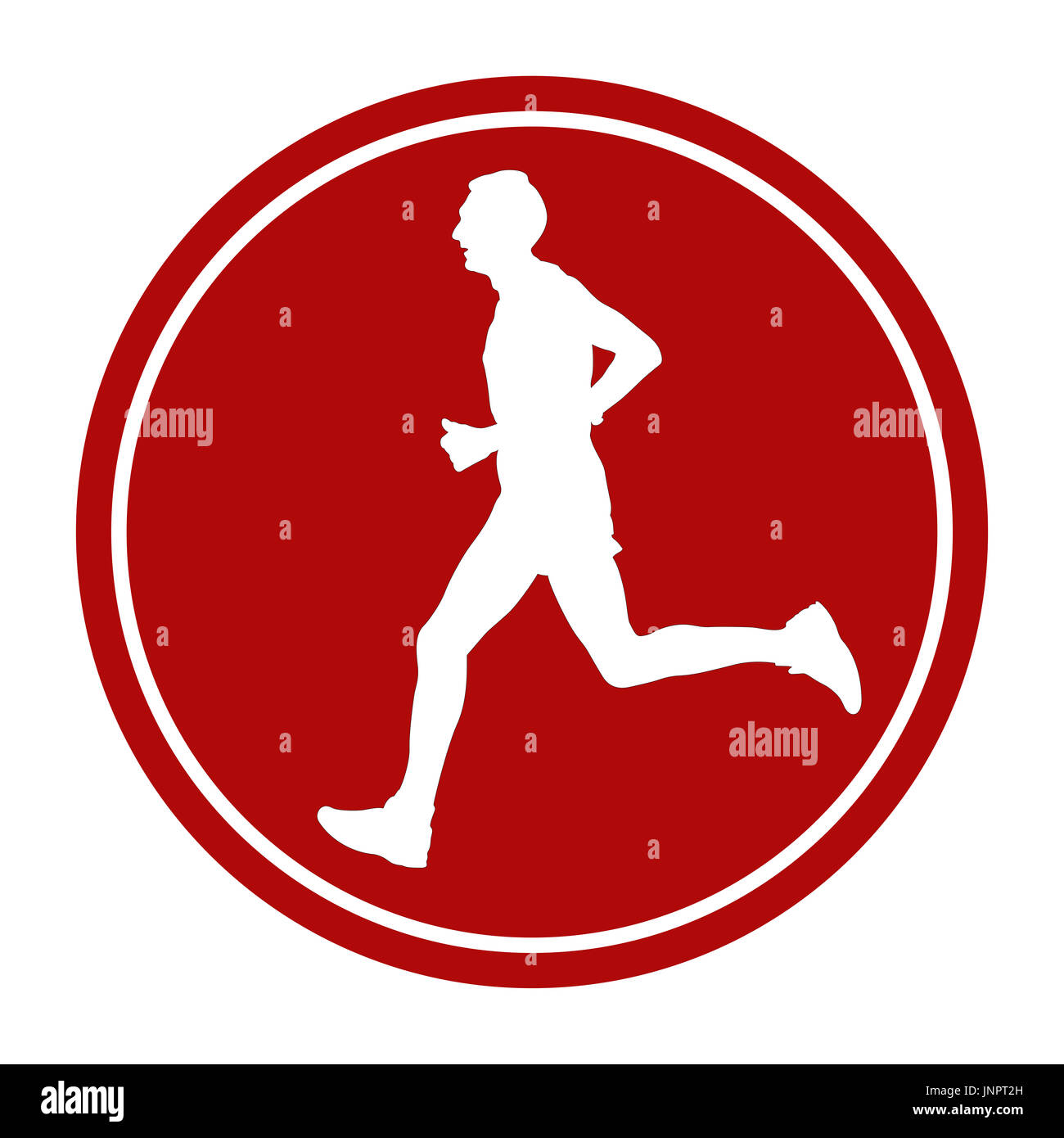 Marathon Runner Silhouette Male Cut Out Stock Images & Pictures - Alamy