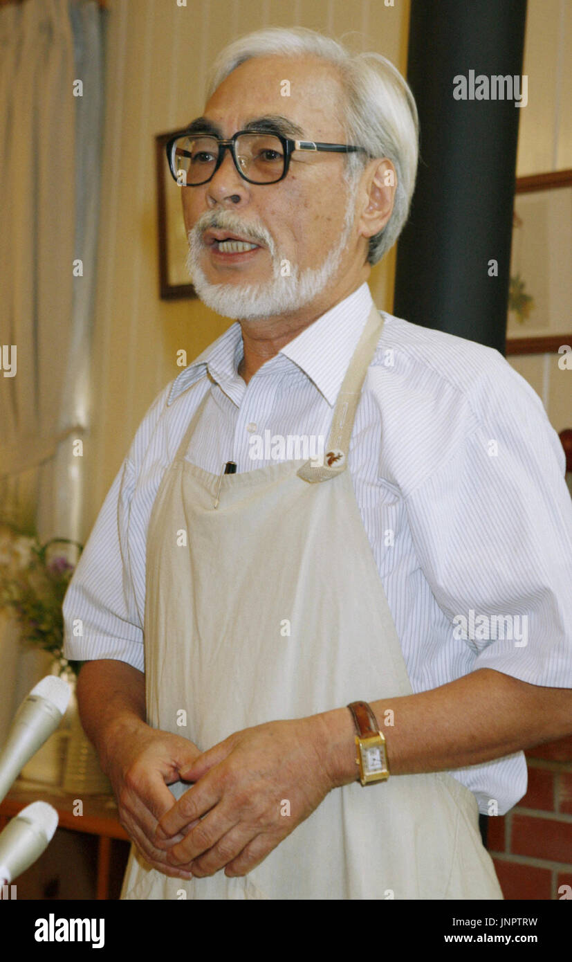 TOKYO, Japan - Academy Award-winning animation movie director Hayao ...