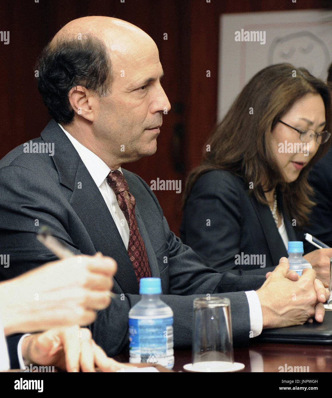 TOKYO, Japan - U.S. Ambassador to Japan John Roos holds talks with ...