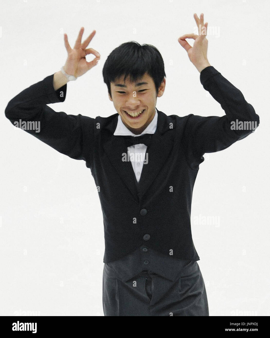 BEIJING, China - Nobunari Oda of Japan performs in the men's free skate ...