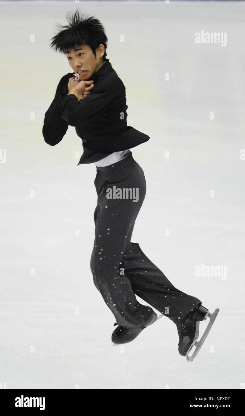 BEIJING, China - Nobunari Oda of Japan performs in the men's free skate ...