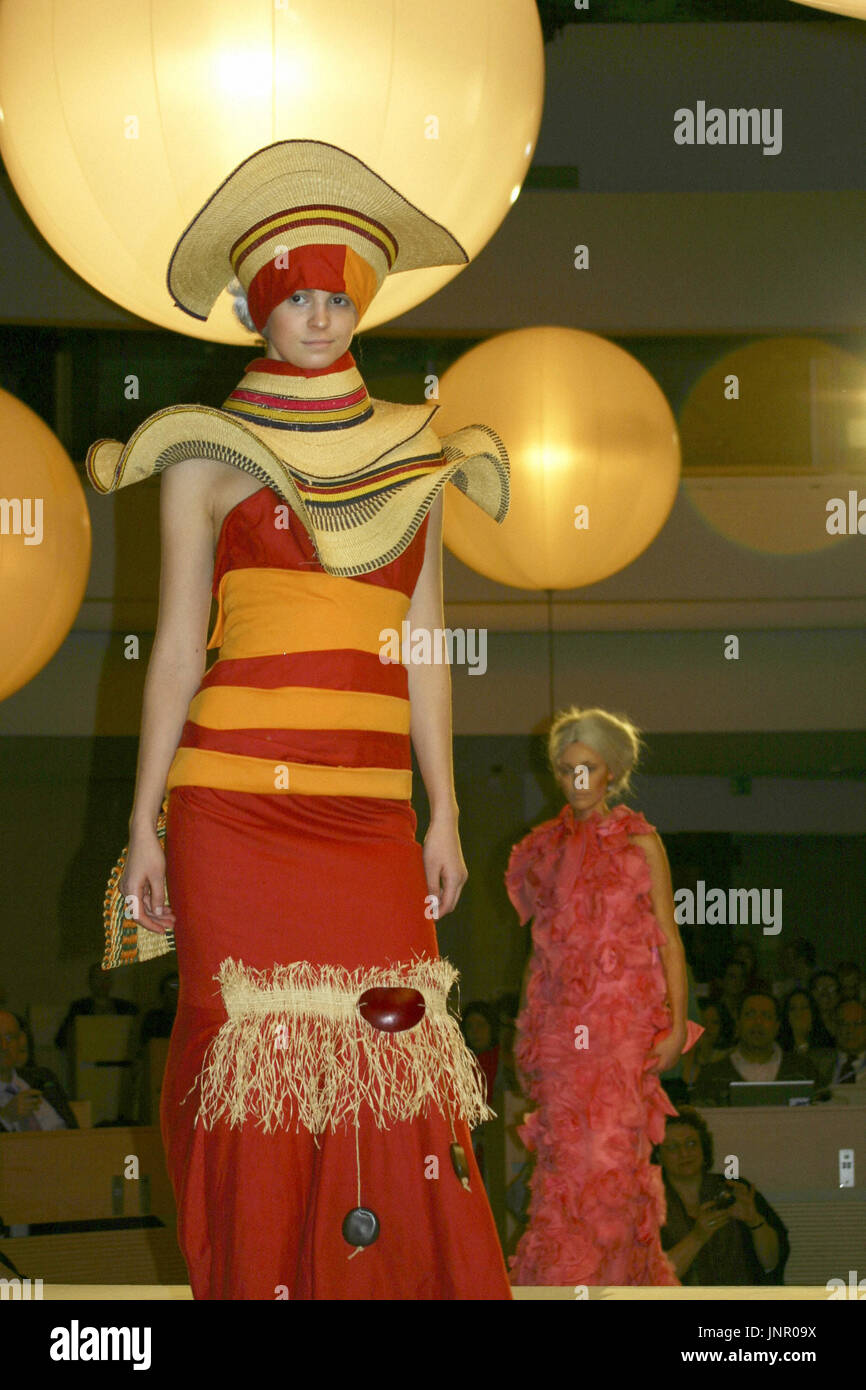 GENEVA, Switzerland - Models walk the runway during a fashion show ...