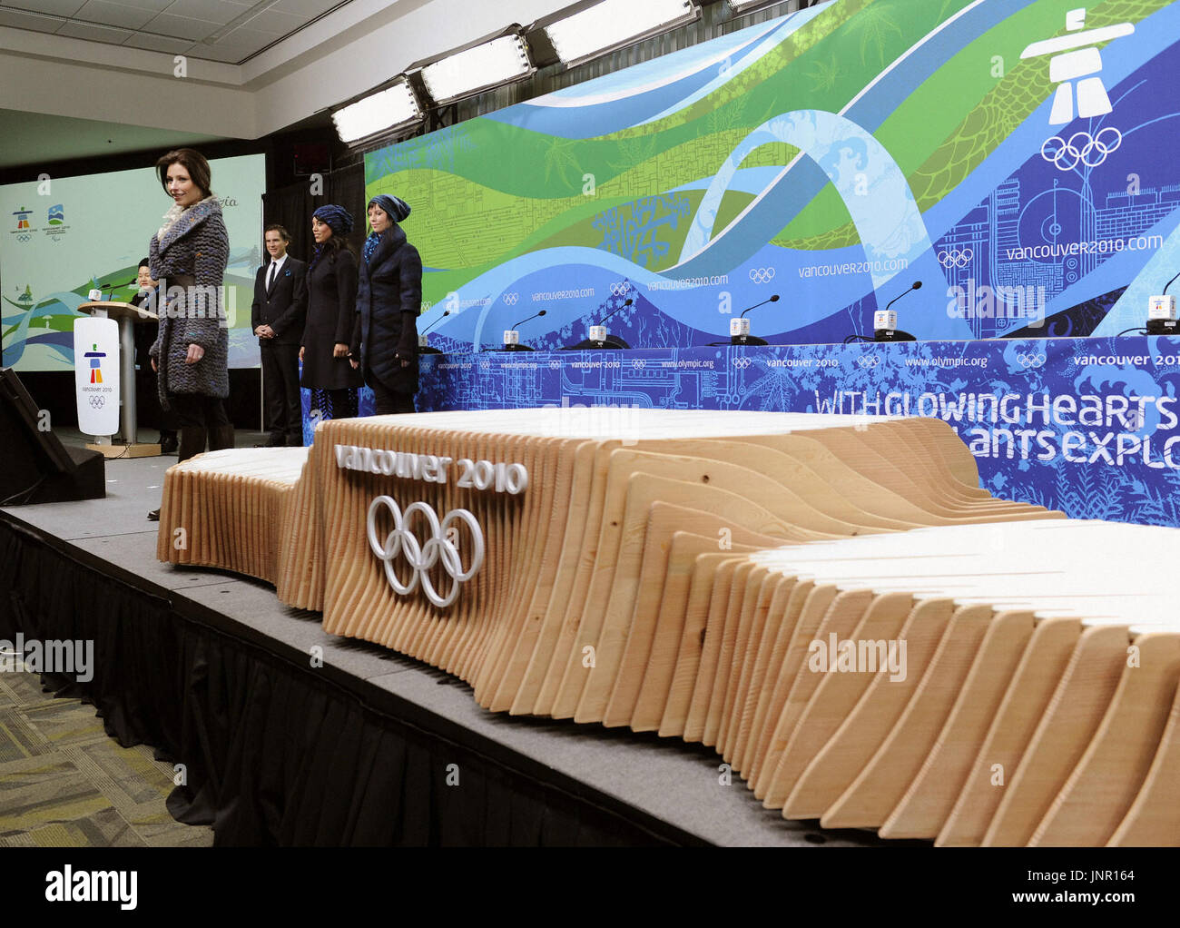VANCOUVER, Canada - Women dressed in the costumes for the awards ...