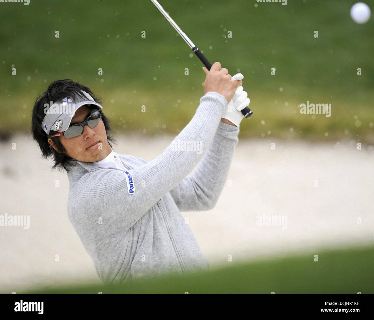 PEBBLE BEACH, United States - Japanese golfer Ryo Ishikawa hits from ...