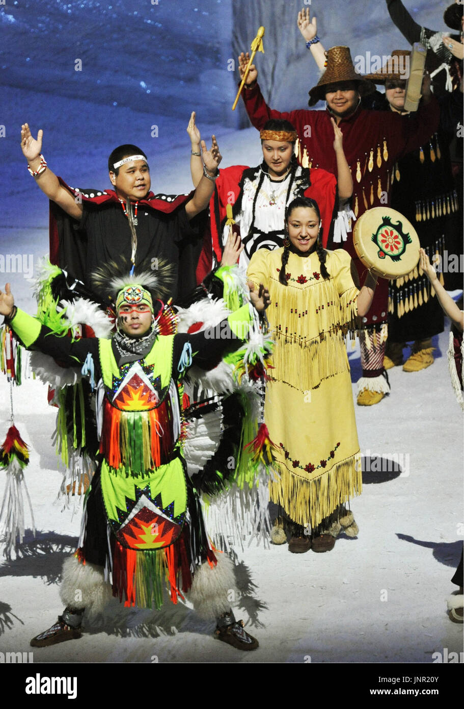 VANCOUVER, Canada - Aboriginal people perform during the opening ...