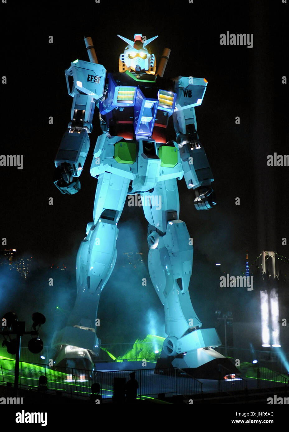 TOKYO, Japan - A statue of Mobile Suit Gundam, a popular animation ...
