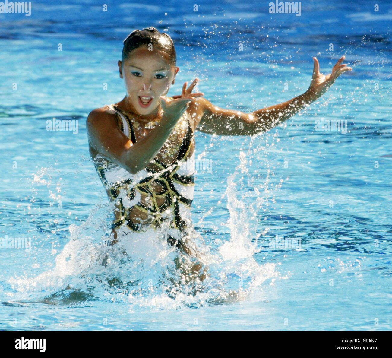 ROME, Italy - Japan's Yumi Adachi performs in the synchronized swimming ...