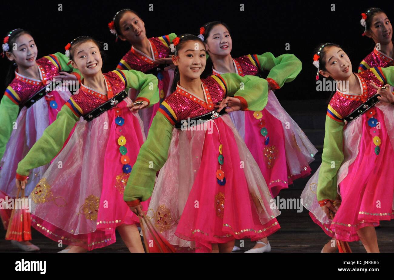 TOKYO, Japan - Girls are seen performing traditional dance at the after ...