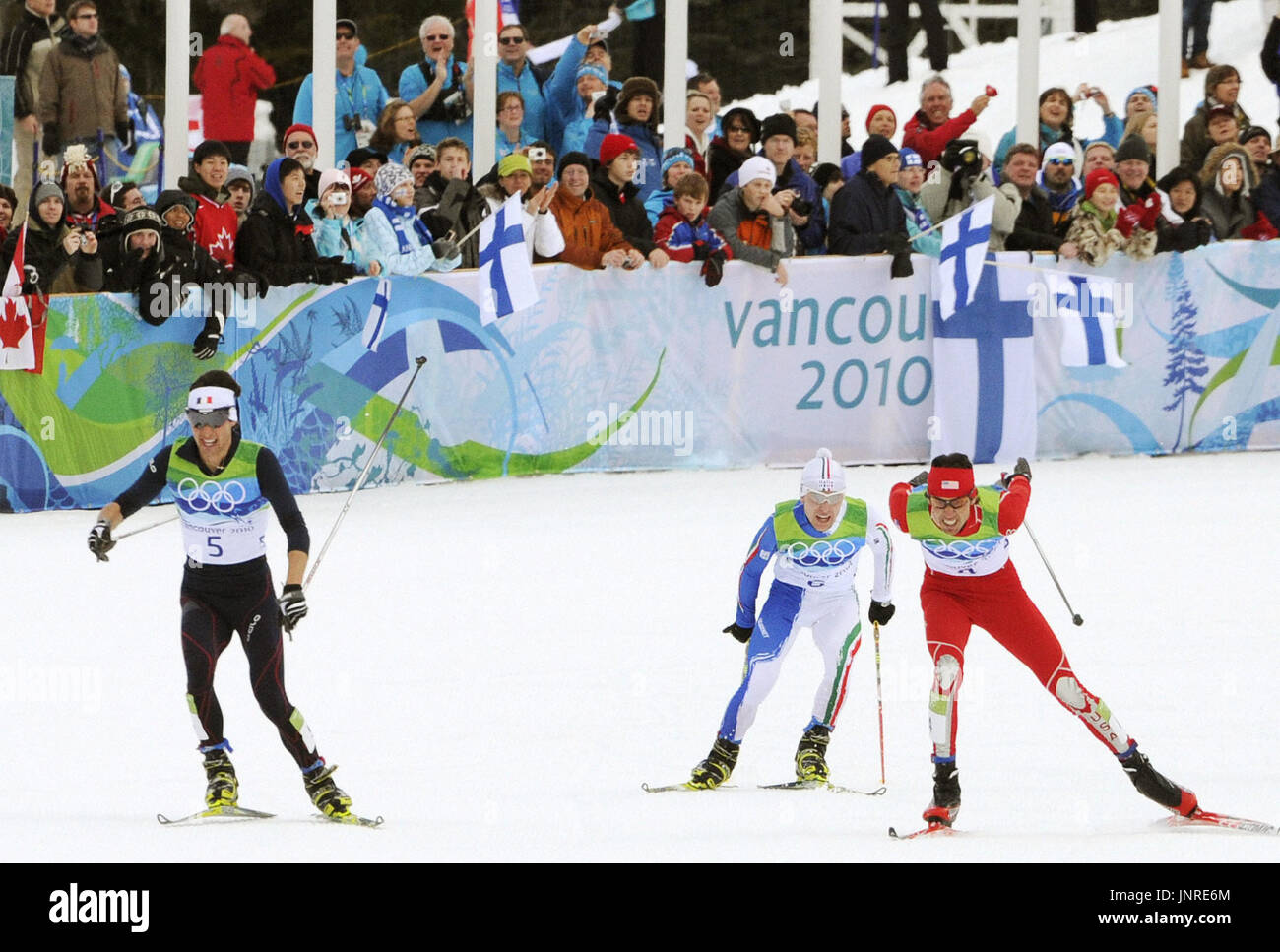 WHISTLER, Canada - (From L to R) Jason Lamy Chappuis of France ...