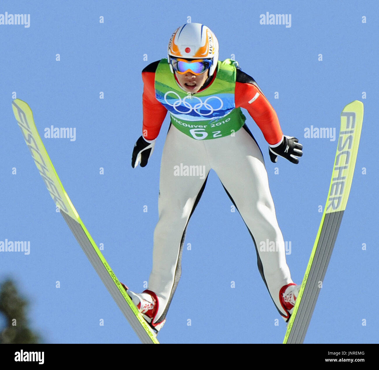 WHISTLER, Canada - Taku Takeuchi of Japan soars through the air during ...