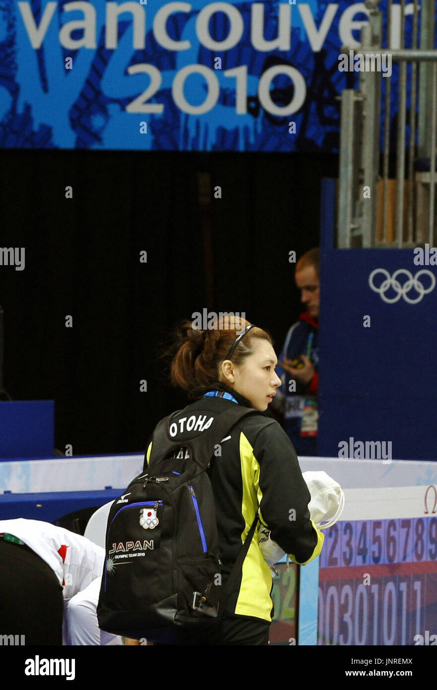 VANCOUVER, Canada - Japan's Mari Motohashi leaves the curling rink at ...