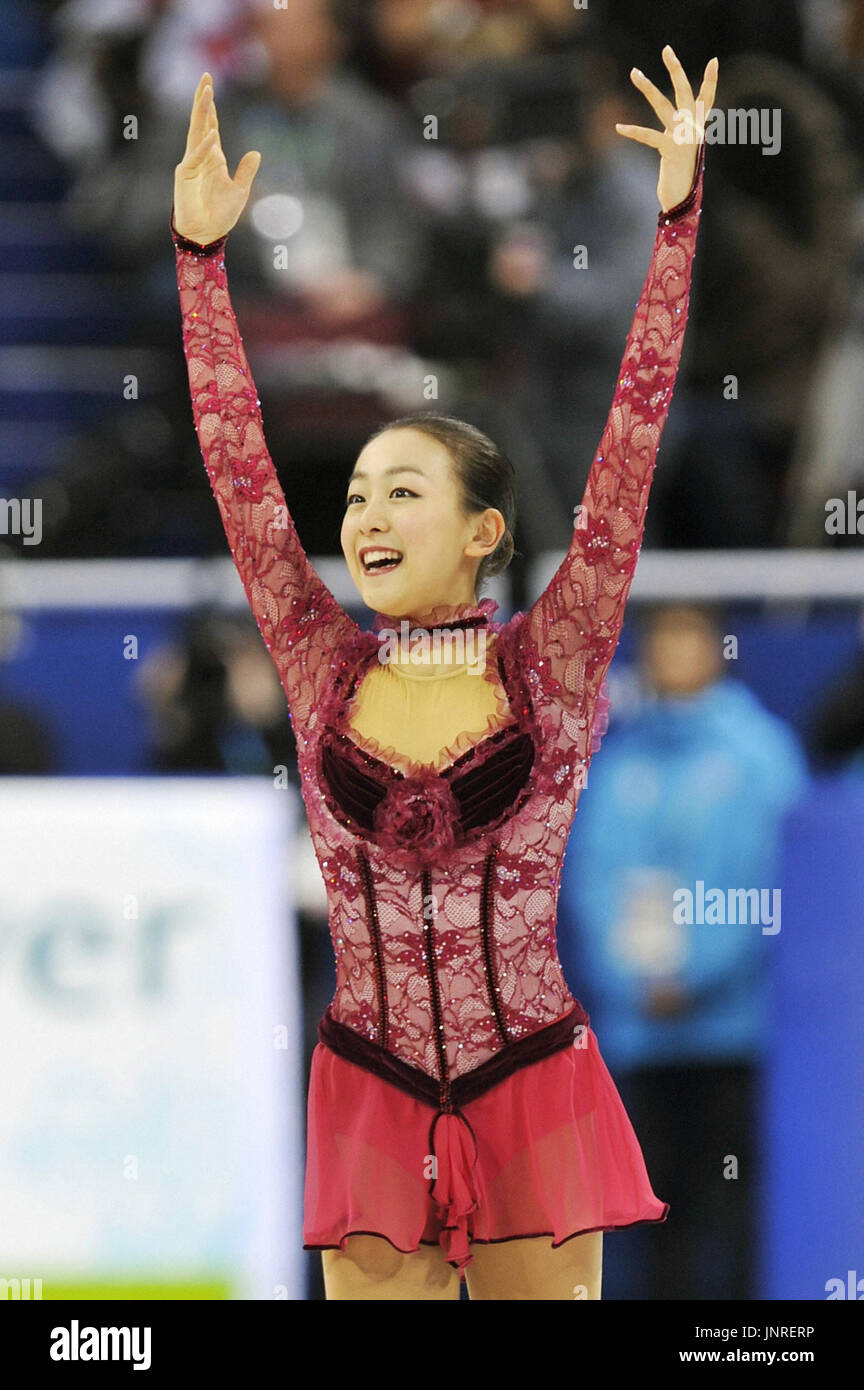 VANCOUVER, Canada - Japan's Mao Asada expresses her delight after ...