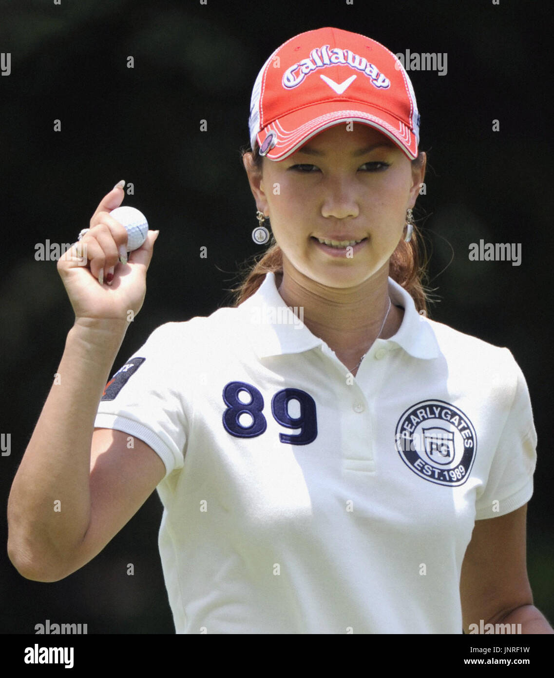 SINGAPORE, Singapore - Japan's Momoko Ueda plays the second round of the HSBC Women's Champions ...