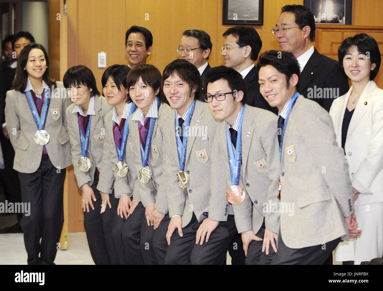 TOKYO, Japan - Japanese athletes who won medals at the Vancouver Winter ...