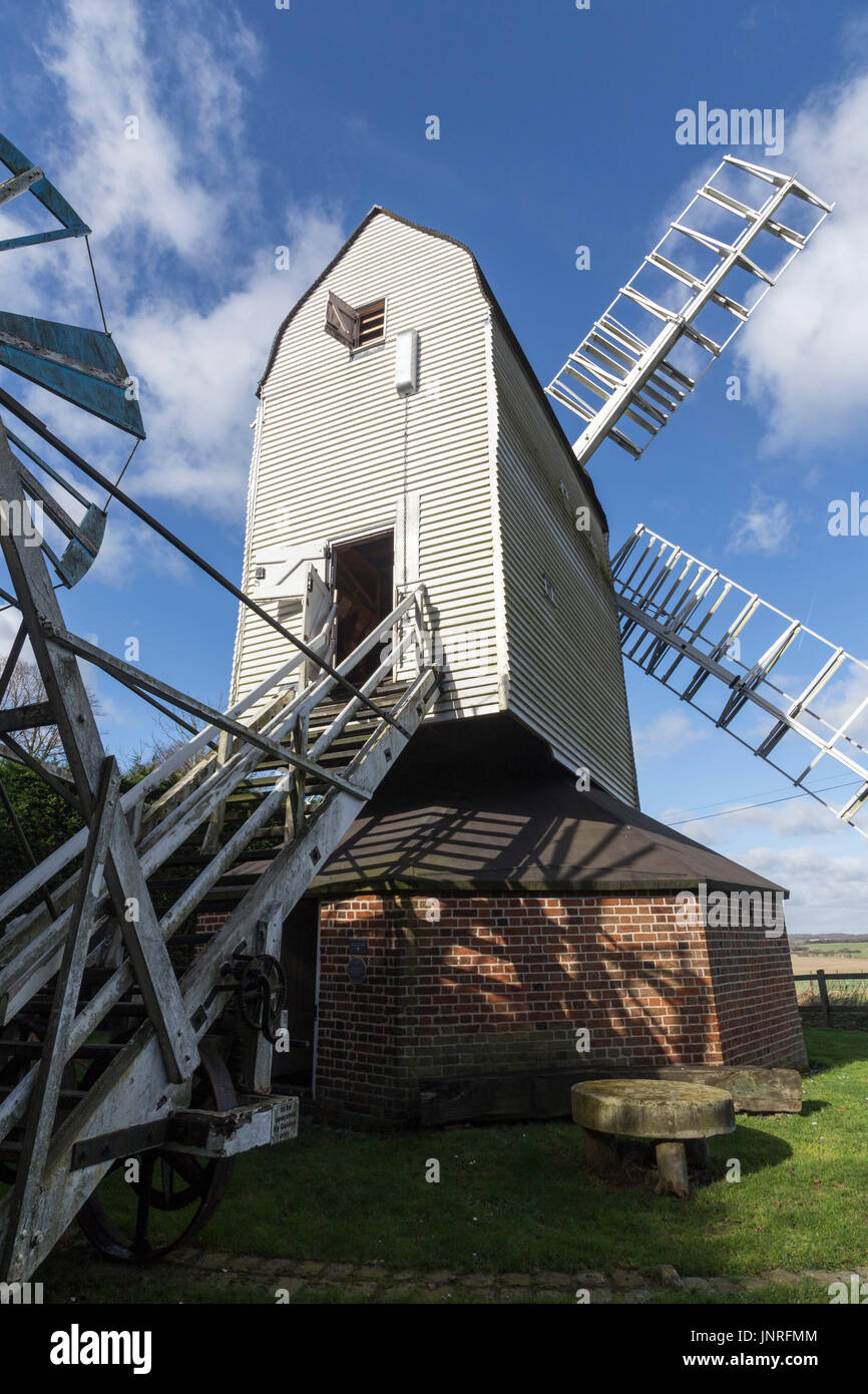 cromer windmill near cottered hertfordshire Stock Photo - Alamy