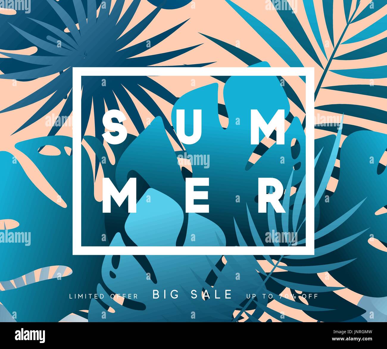 Summer banner tropical background Stock Vector Image & Art - Alamy