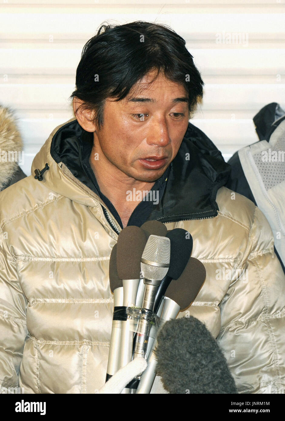 GOTEMBA, Japan - Former Formula One racing driver Ukyo Katayama speaks ...