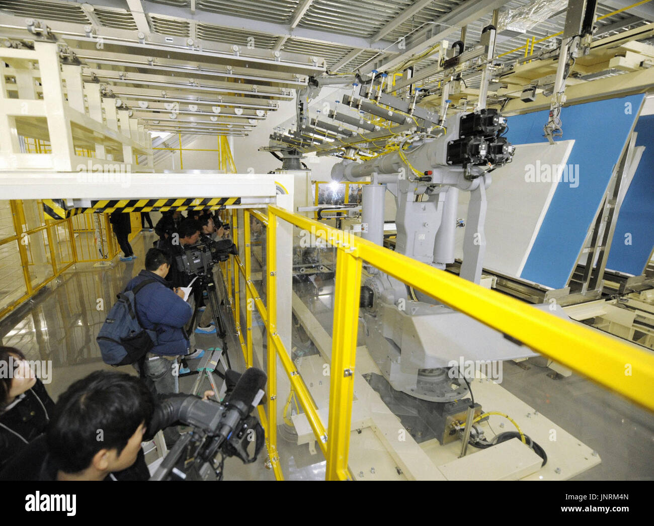 OSAKA, Japan - Reporters and photographers visit Panasonic Corp.'s new ...