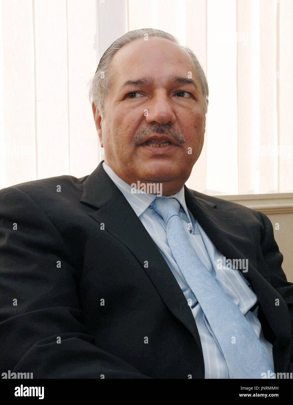 ISLAMABAD, Pakistan - Pakistani Defense Minister Ahmad Mukhtar speaks ...