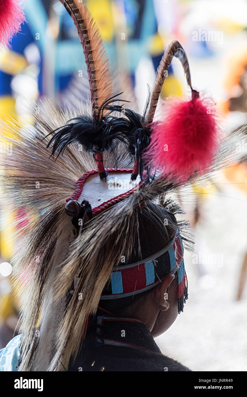 Aboriginal dancer at the Tsuut'ina Nation Powwow in Alberta Canada ...