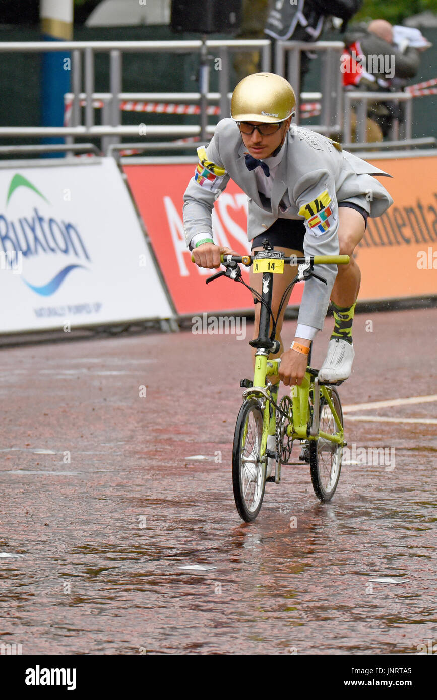Brompton World Championship folding cycle race. Part of Ride London ...