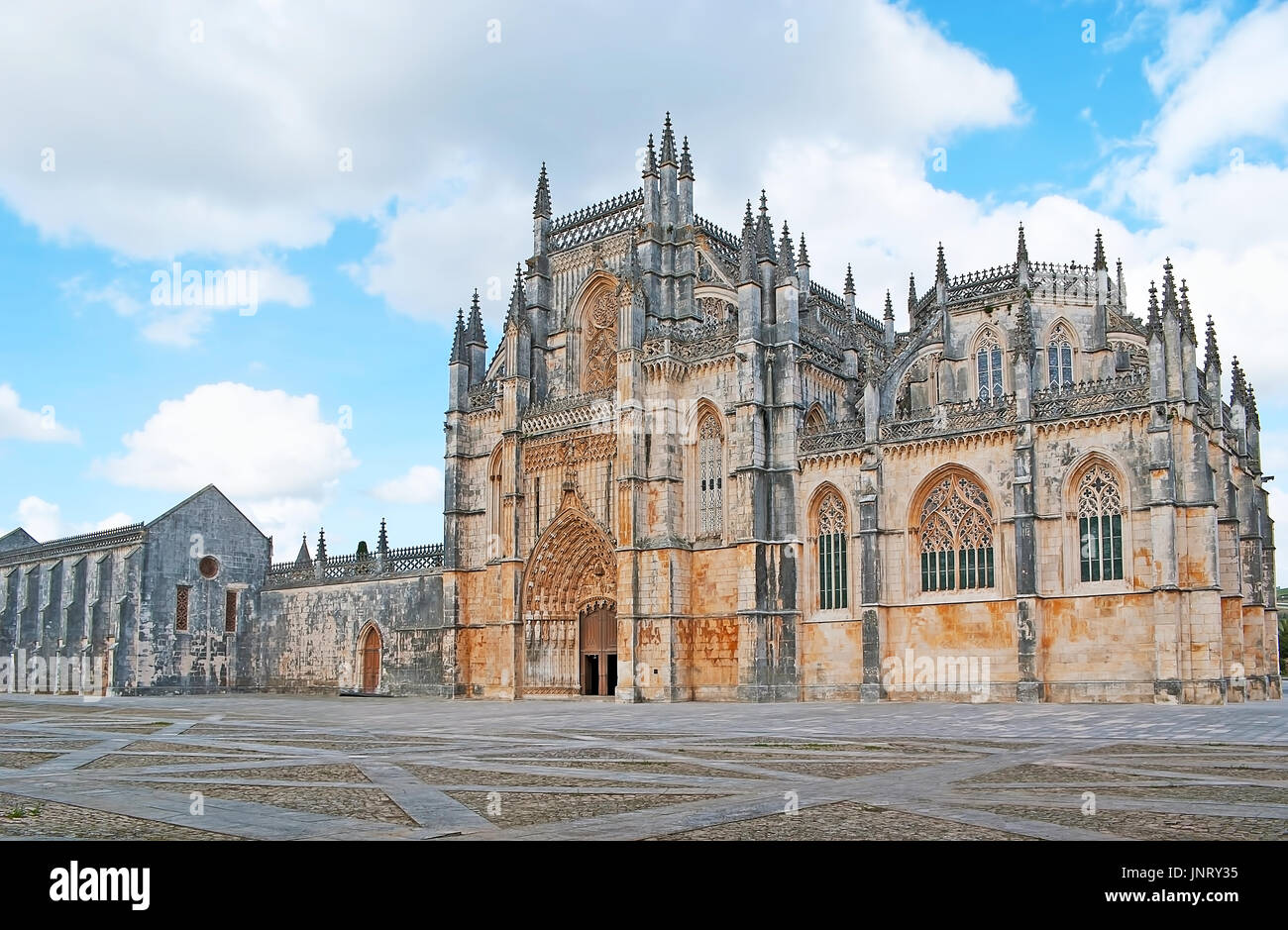 The Gothic Monastery of St Mary of Victory (Santa Maria da Vitoria) is ...