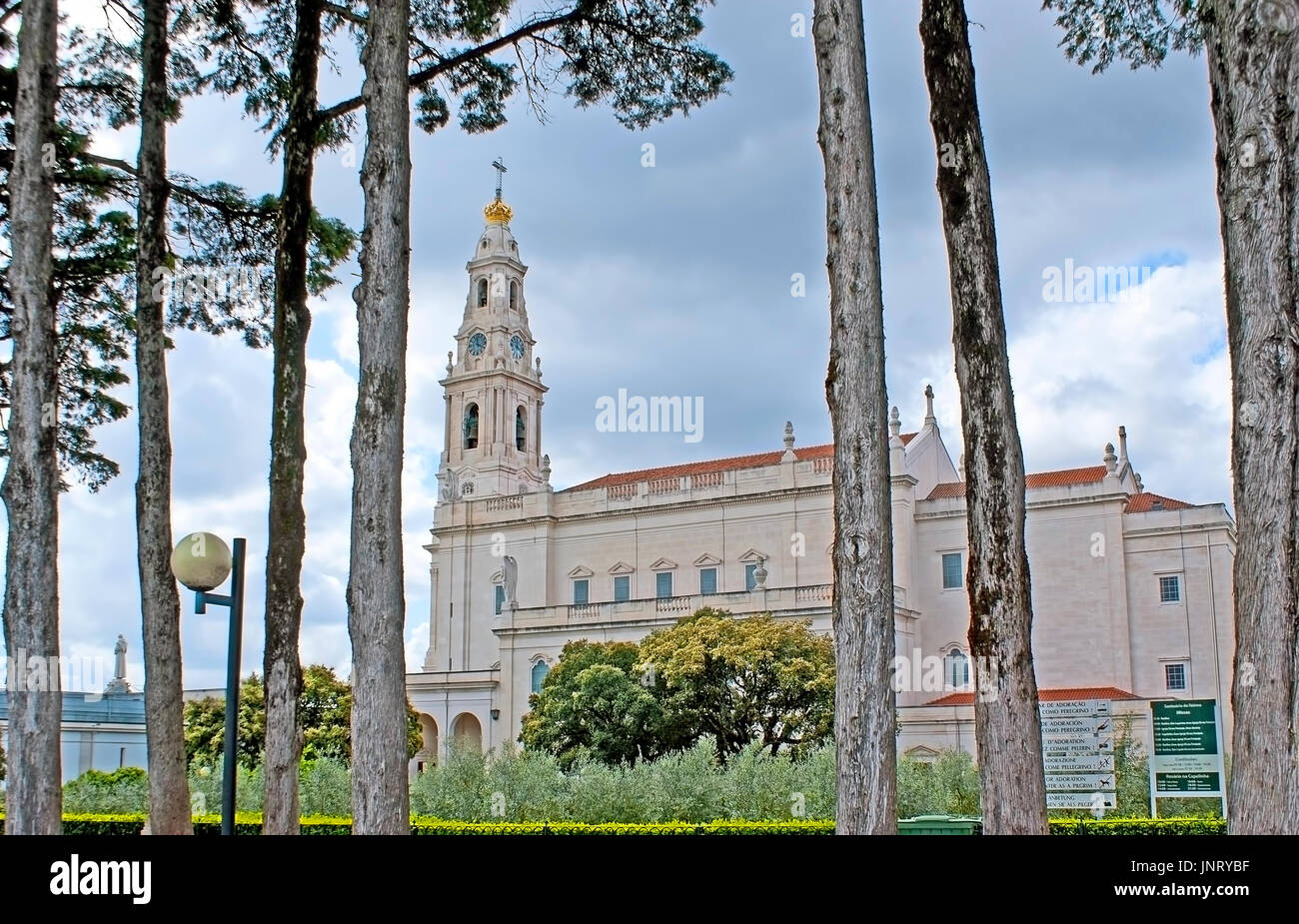 FATIMA, PORTUGAL - April 30, 2012: The building of Sanctuary of Our ...