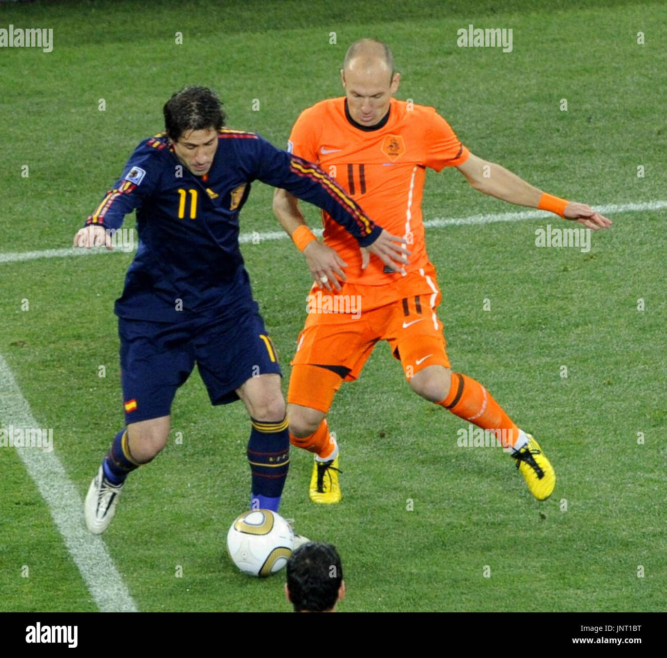 JOHANNESBURG, South Africa - Spain defender Joan Capdevila (L) and ...