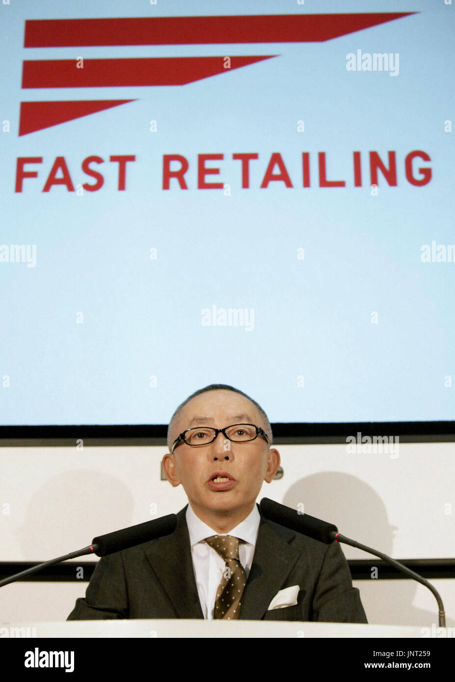 TOKYO, Japan - Tadashi Yanai, chairman and president of Fast Retailing ...