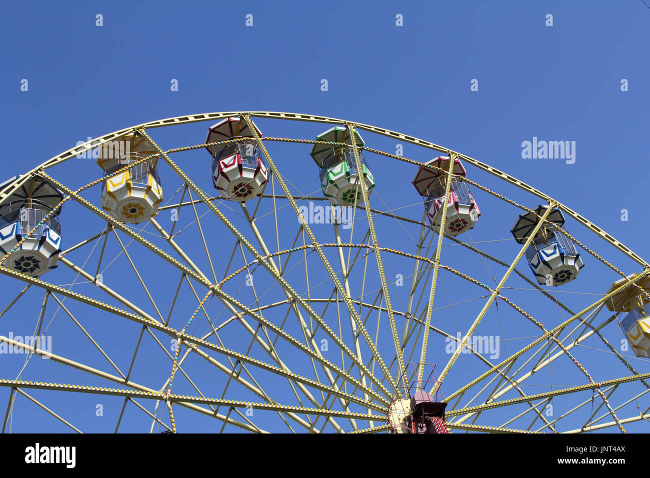 park ferris wheel carousel Stock Photo - Alamy
