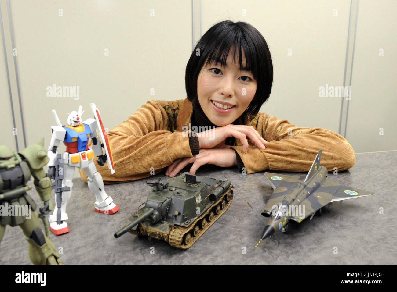 TOKYO, Japan - Tomoe Ogoshi, a professional modeler, poses with her ...