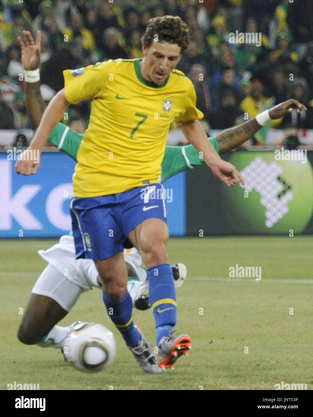 JOHANNESBURG, South Africa - Brazil midfielder Elano scores his side's ...