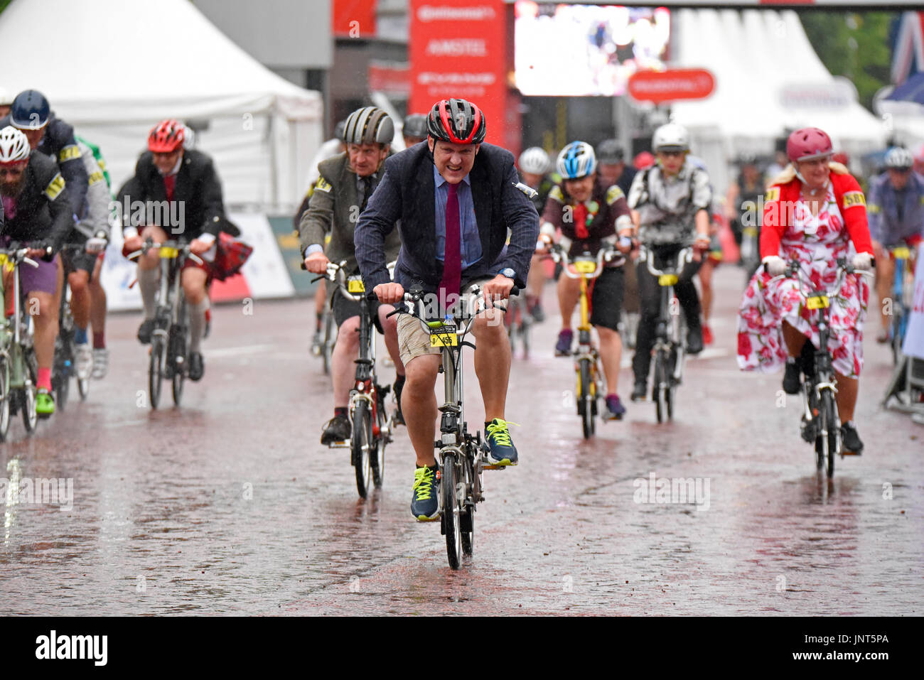 Brompton World Championship folding cycle race. Part of Ride London ...