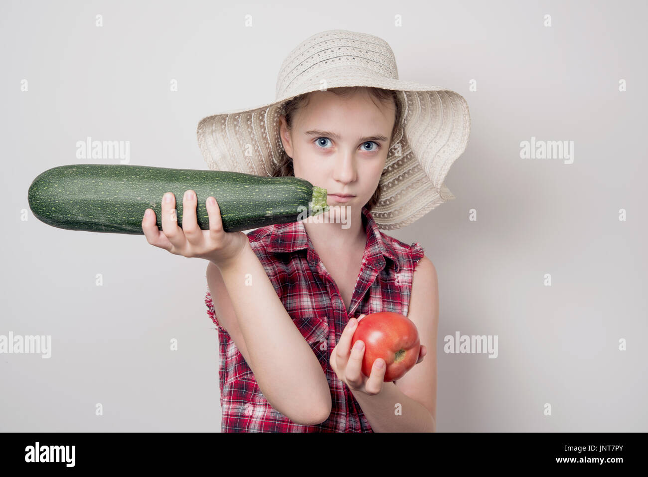 girl with a crop Stock Photo - Alamy