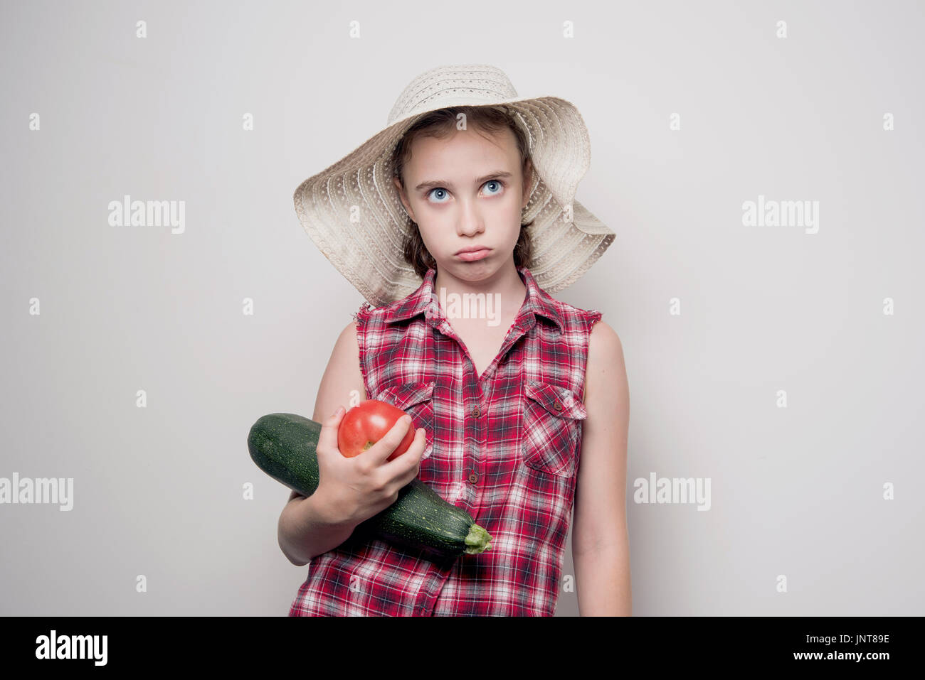 girl with a crop Stock Photo - Alamy