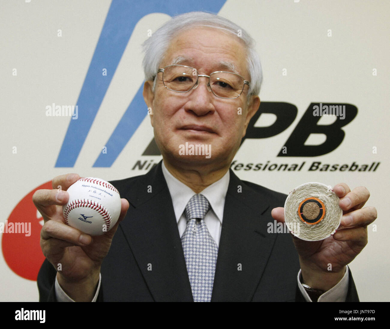 TOKYO, Japan - Nippon Professional Baseball commissioner Ryozo Kato ...