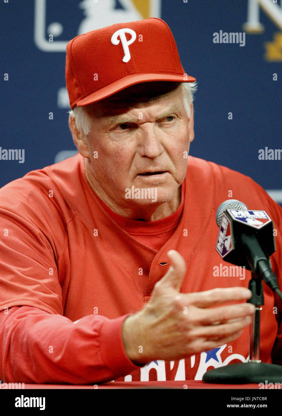 PHILADELPHIA, United States - Philadelphia Phillies manager Charlie ...