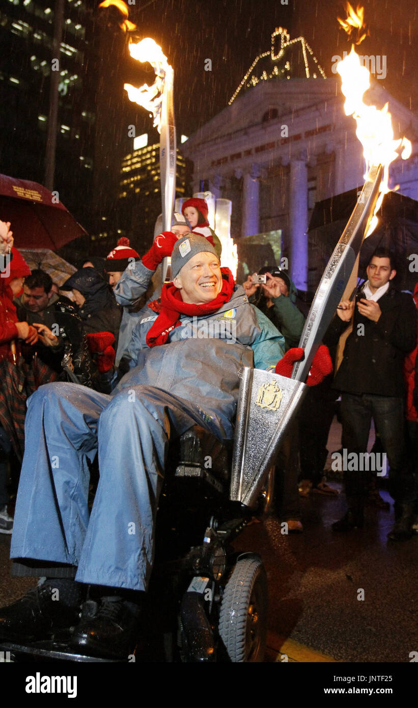 VANCOUVER, Canada - Former Vancouver Mayor Sam Sullivan, seated in a ...