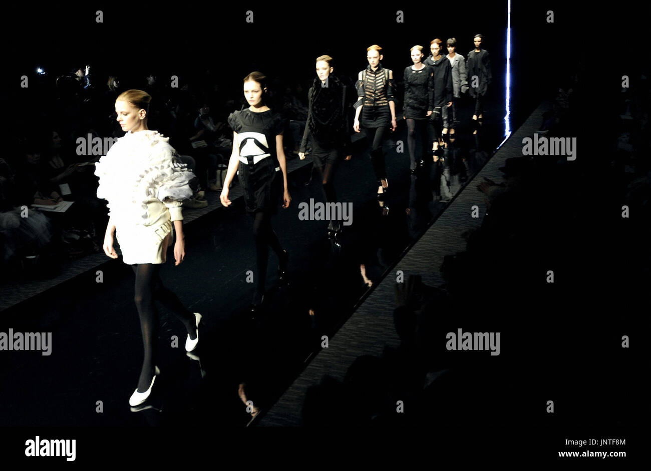 TOKYO, Japan - Models on the catwalk at the opening of the Tokyo ...