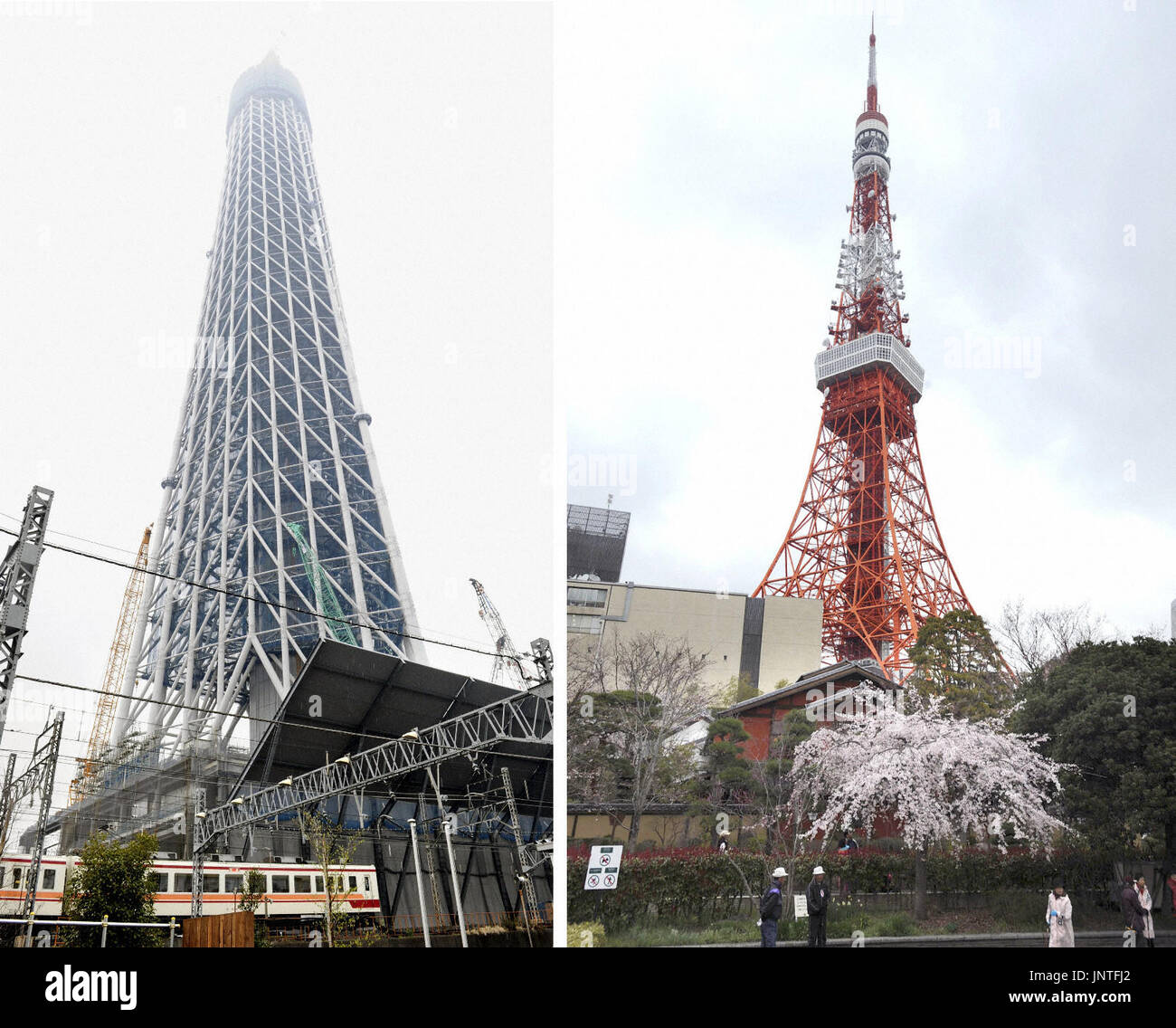 TOKYO, Japan - This combination photo shows Tokyo Sky Tree (L) which ...
