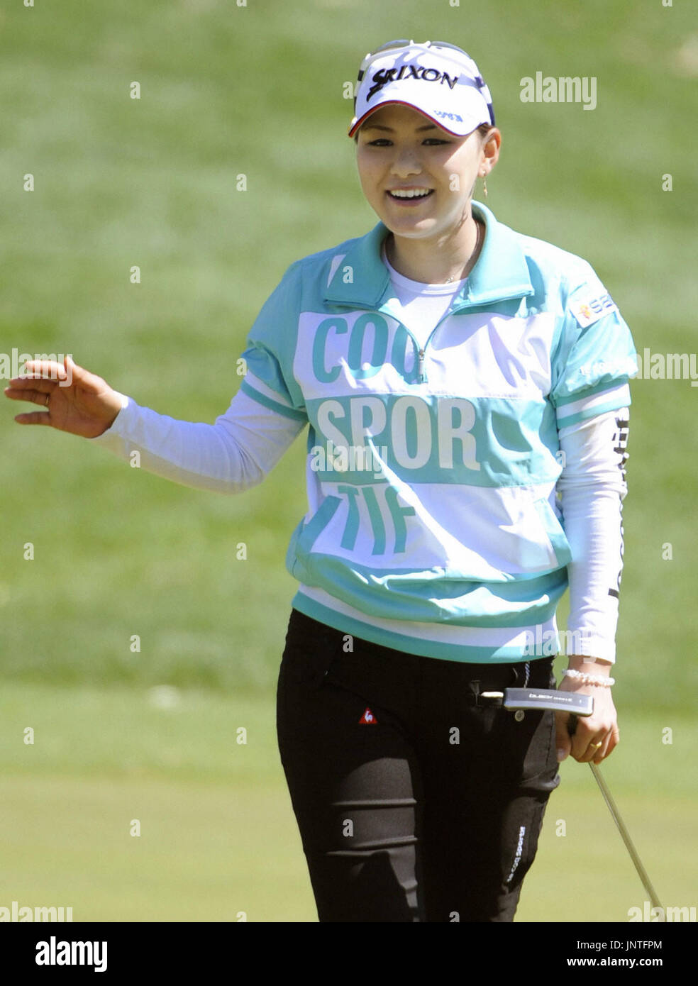 RANCHO MIRAGE, United States - Japan's Sakura Yokomine reacts after ...