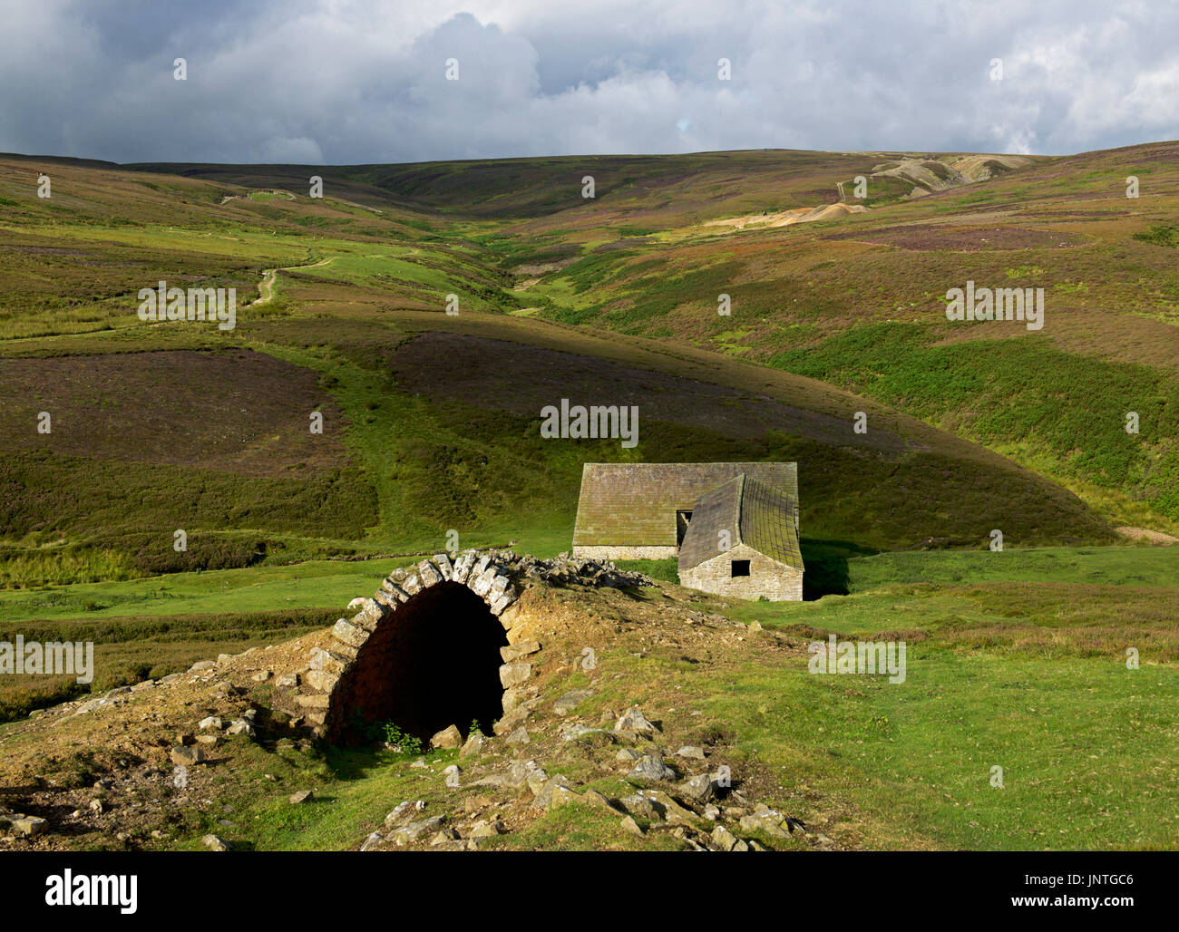 Lead-smelting mill, Grinton Moor, Swaledale, Yorkshire Dales National ...