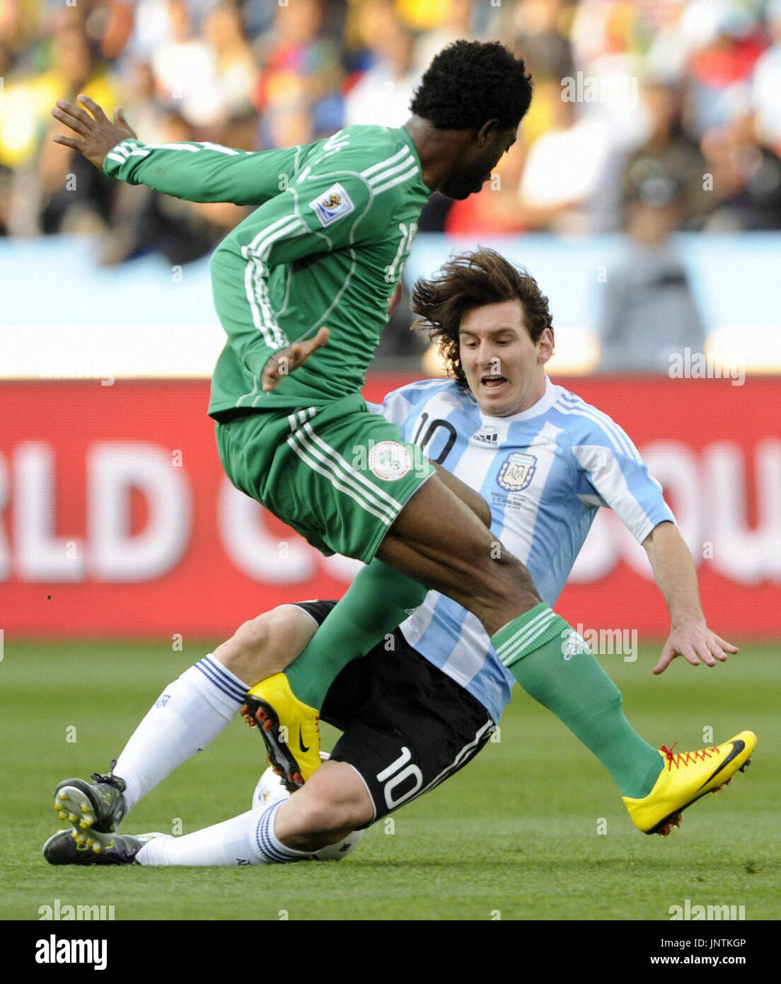 JOHANNESBURG, South Africa - Argentina midfielder Lionel Messi (10 ...