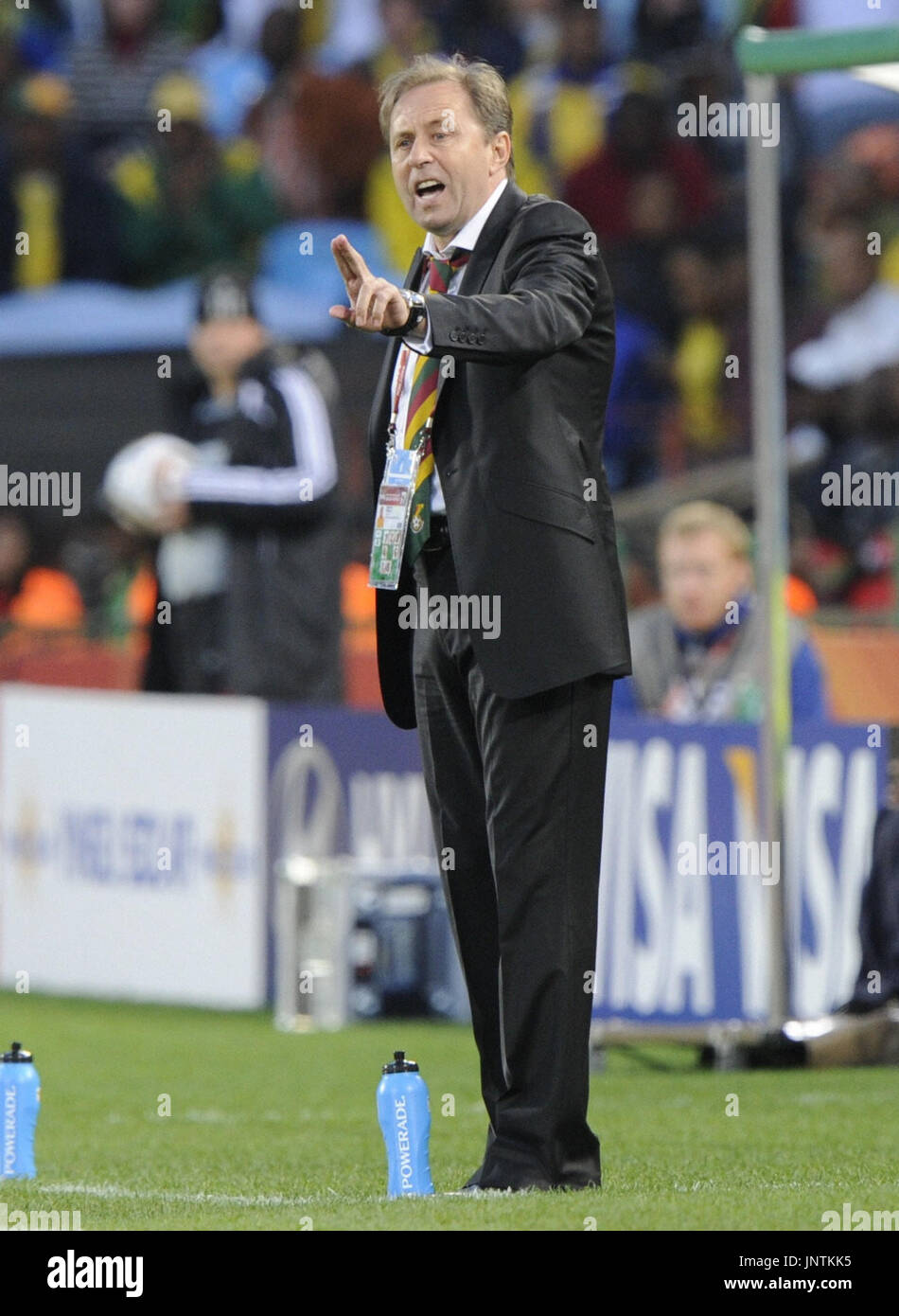 PRETORIA, South Africa - Ghana coach Milovan Rajevac gives instructions ...