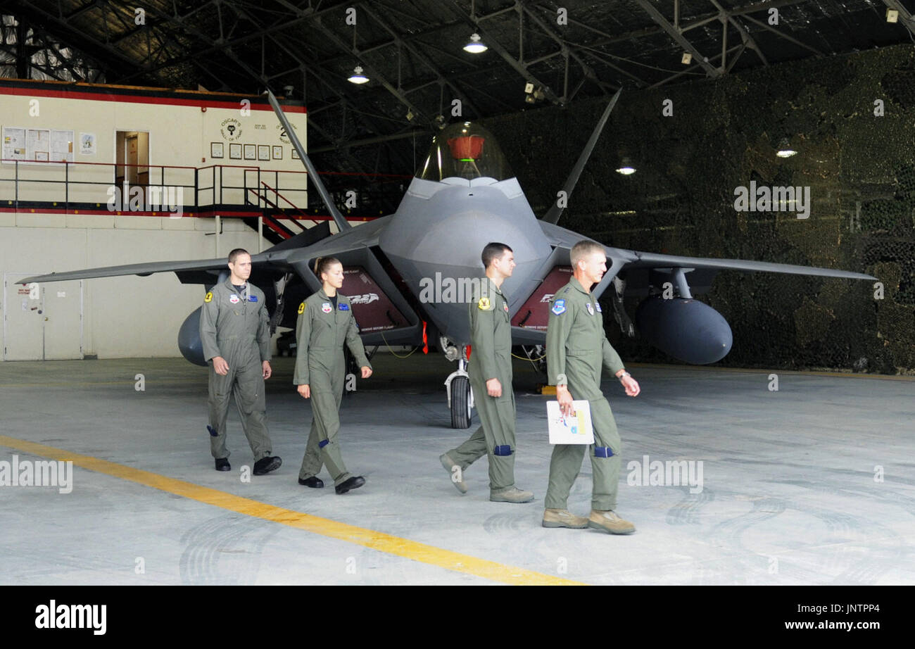 SEOUL, South Korea - An F-22 Raptor stealth fighter of the U.S. Air ...