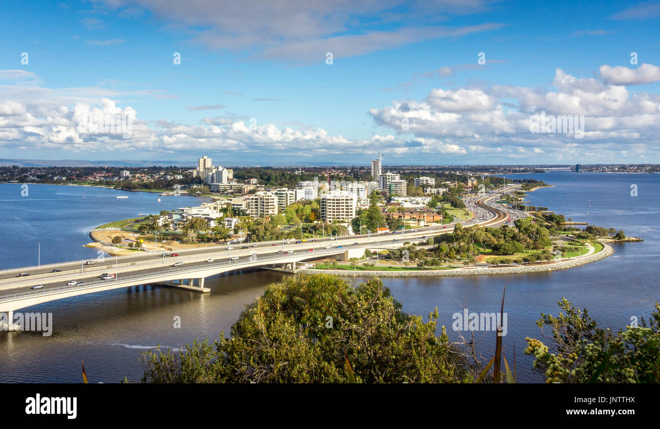 View from Kings Park in Perth Stock Photo - Alamy