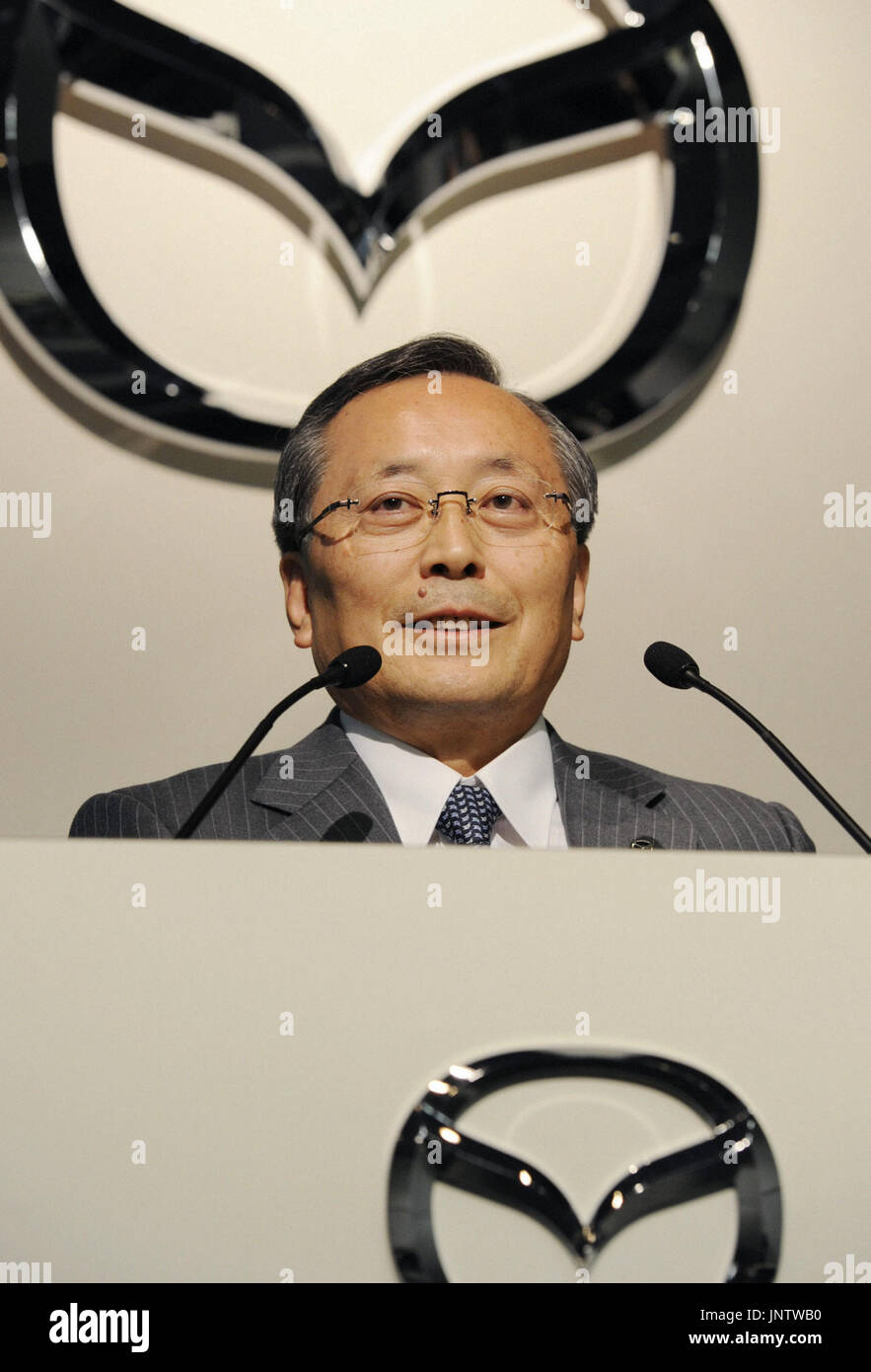 TOKYO, Japan - Mazda Motor Corp. President Takashi Yamanouchi comments ...