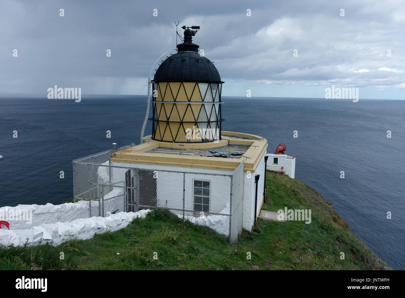St Abb's Head Lighthouse, Berwickshire, Scotland Stock Photo - Alamy